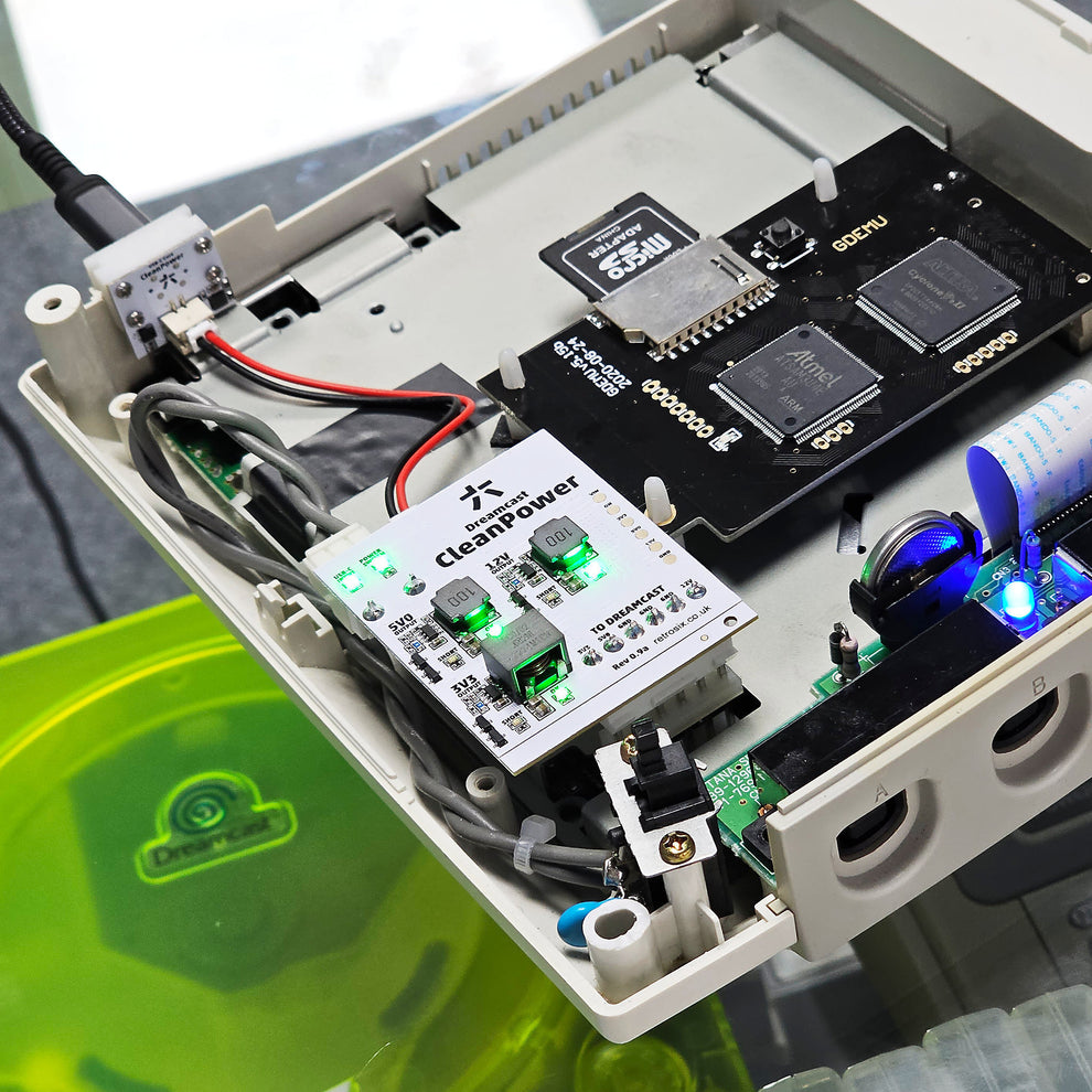 SEGA Dreamcast CleanPower (USB-C Power Mod) – RetroSix US